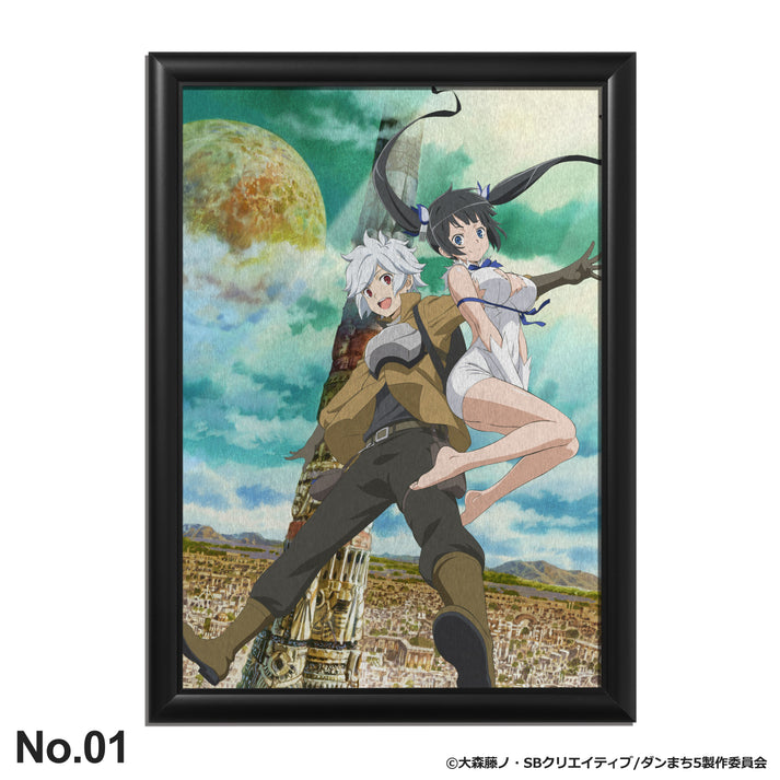 ダンまち：10周年記念メタルキャンバス – ART MERCH JAPAN